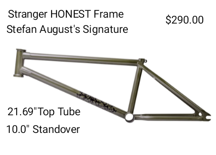 Stranger Honest Frames | Rpo Bmx